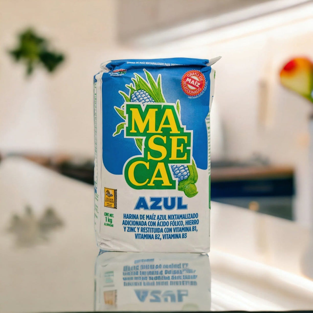 Harina de Maíz Azul Nixtamalizado Maseca - 1 kg | Tienda de alimentos ...