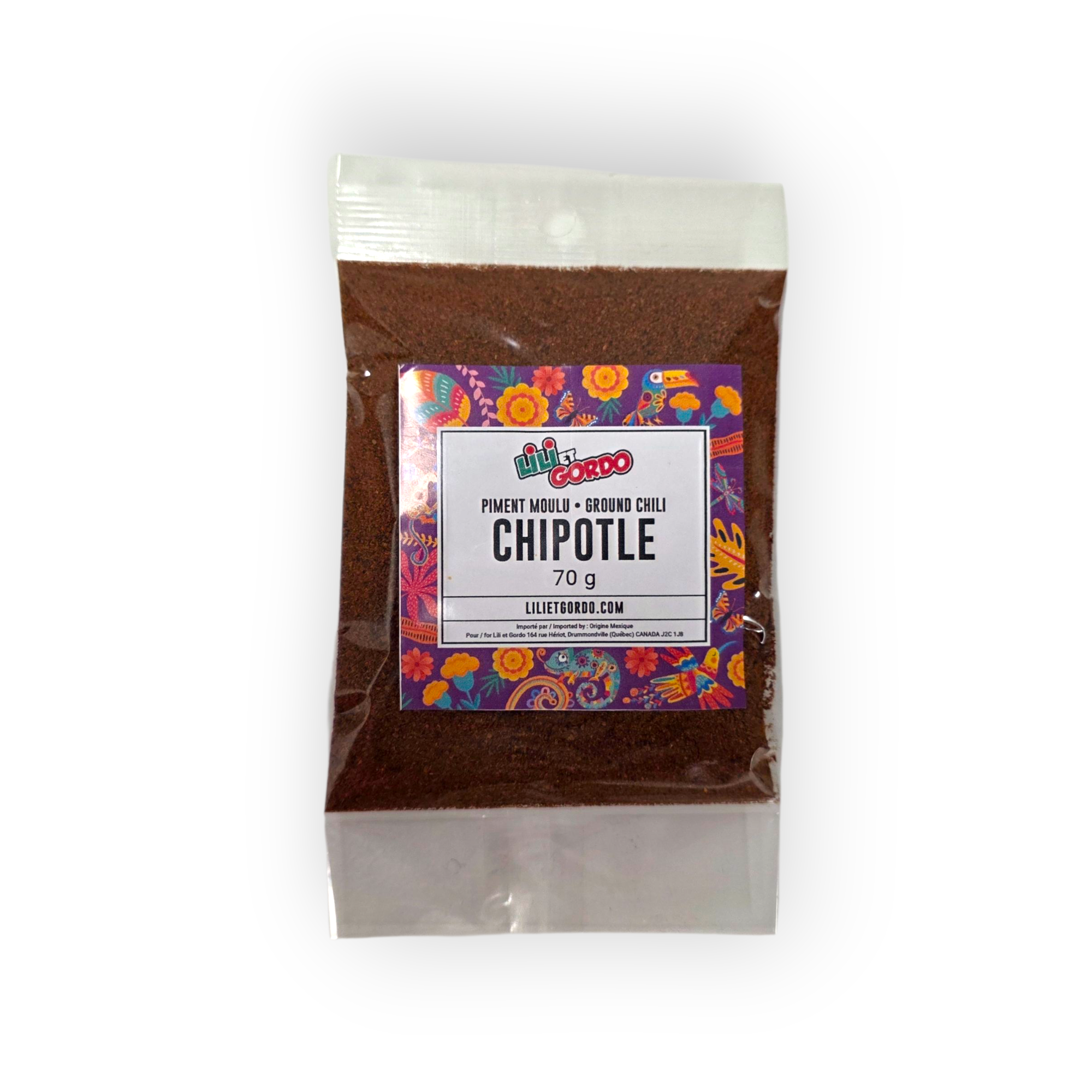 Piment Chipotle en poudre 70 g - Épicerie Alimentaire Mexicaine ...